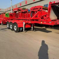 China Container Transportation Truck Trailers Customizable Double Trailer Trains for sale