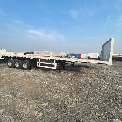 China 2 Axle 20Ft Container Semi Trailer high efficiency With Air Suspension for sale