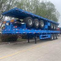 China 40Ft Flatbed Semi Trailer Heavy Duty For efficiency Container Transportation for sale