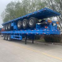 China 40Ft Flatbed Semi Trailer Heavy Duty For efficiency Container Transportation for sale
