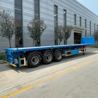 China 40Ft Flatbed Semi Trailer Heavy Duty For efficiency Container Transportation for sale