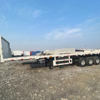China Customizable 3 Axles Flatbed Semi Trailer For Container Transport 13T for sale