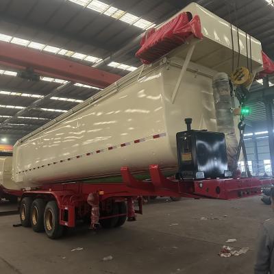China Truck Trailer Tank-type Rear Rollover Pull Sand and Gravel Semi-Trailer in Saudi Arabia for sale