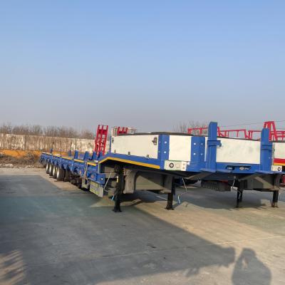 Cina 80 tonnellate di rimorchio idraulico estensibile a 9 assi con sospensione meccanica in vendita