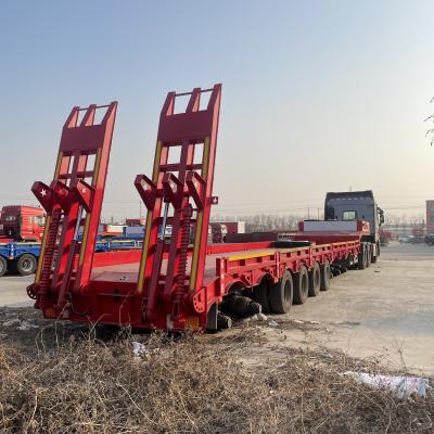 Cina 80 tonnellate di rimorchio idraulico estensibile a 9 assi con sospensione meccanica in vendita
