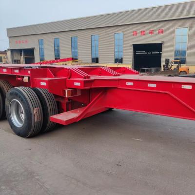 China 4 Axles Extendable Flatbed Trailer for Wind Blade Transport in Trucking Industry for sale