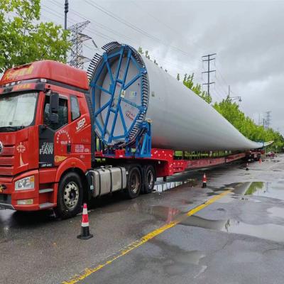 Cina Semi-remolchi estensibili a letto basso per il trasporto di pale di turbine eoliche 13T 14T 16T 18T asse in vendita
