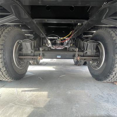 China Customers Optional 40Ft Flatbed Trailer Low Platform Semi-Trailer for Steel Transport for sale
