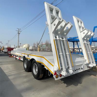 Cina Sospensione meccanica semirimorchio a 2 assi piatto per il trasporto di container in acciaio in vendita