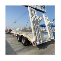 China Flatbed Trailer Skeleton Semi Trailer Strong Stability for Heavy Load Transportation for sale