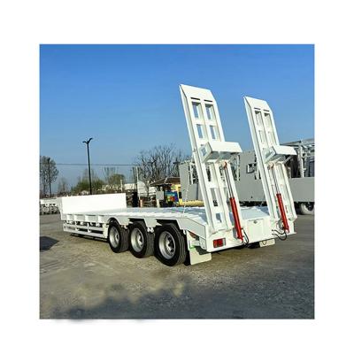 中国 スチール 3軸 40Ft 60Tn インターリンク スーパーリンク フラットベッド 半トレーラー オーダーメイド 販売のため