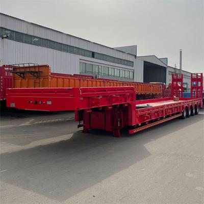 China Flatbed Semi Trailer 40 Ft Flatbed Trailer Semi Truck 13T 14T 16T 18T Axle for sale