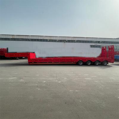 China Flatbed Semi Trailer 40 Ft Flatbed Trailer Semi Truck 13T 14T 16T 18T Axle for sale