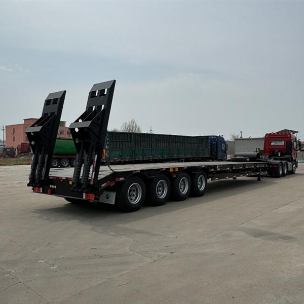 Quality Professional Semi-Trailer with Customers Optional 40 Semi Flatbed Trailer Parts for sale
