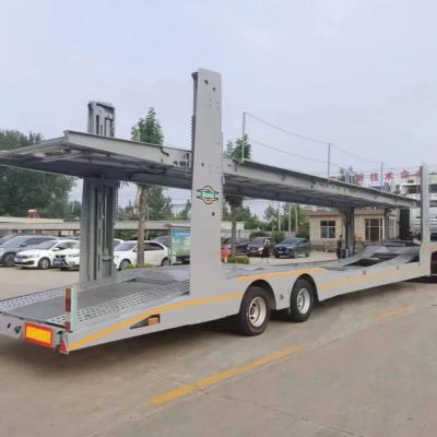 Chine Semi-remorque de transport de véhicules en acier pour le transport de véhicules personnalisés 17300mm*2550mm*3800mm à vendre