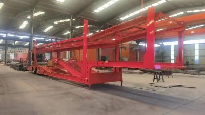 Chine Semi-remorque de transport de véhicules en acier pour le transport de véhicules personnalisés 17300mm*2550mm*3800mm à vendre