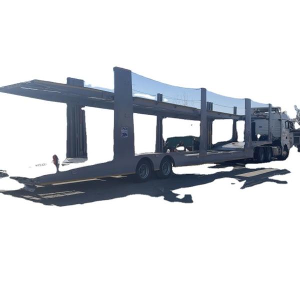 Quality 15 Workdays Production Time Semi-Trailer Car Transport Trailer with and Two Layers for sale