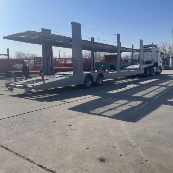Quality 15 Workdays Production Time Semi-Trailer Car Transport Trailer with and Two for sale