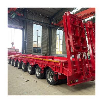 China Container Shipping Transport Flatbed Trailer 120T Max Payload 15 Workdays Production Time for sale