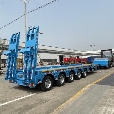 China Container Shipping Transport Flatbed Trailer 120T Max Payload 15 Workdays Production Time for sale
