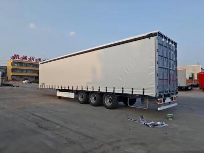 Cina 53 Ft Van Box Isolato Semi rimorchio Tela laterale rimorchio camion Materiale in acciaio in vendita