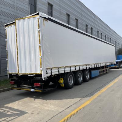 Cina 53 Ft Van Box Isolato Semi rimorchio Tela laterale rimorchio camion Materiale in acciaio in vendita