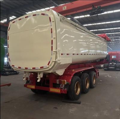 China Semi-reboque traseiro para transporte de areia e cascalho de aço pesado à venda