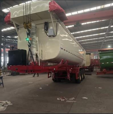 Cina Camion rimorchio di acciaio resistente tipo serbatoio retro rollover tirare sabbia e ghiaia semirimorchio in vendita