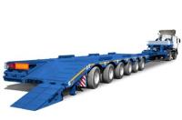 China Customizable Steel Multi-Bridge Low-Flatbed Transporter Mechanical Suspension for sale