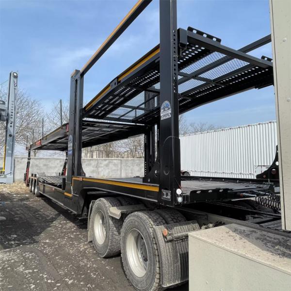 Quality Huaxiang Transport Car Double Deck Carrier Semi Trailers with Customers Optional for sale