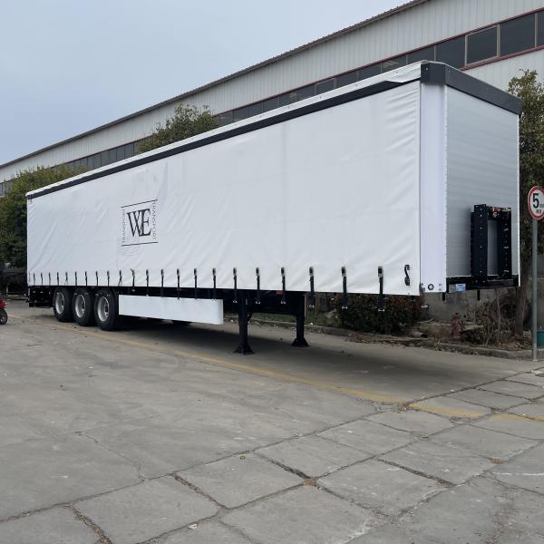 53 Ft Tri-Axle Canvas Cover Enclosed Cargo Box Container Perfect for Truck Transport