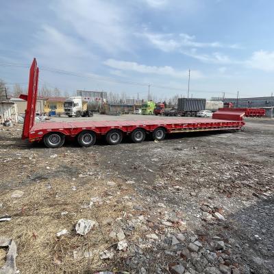 Cina 40TON Max Payload Lowboy Trailer Heavy-Duty Trailer per il trasporto di attrezzature in vendita