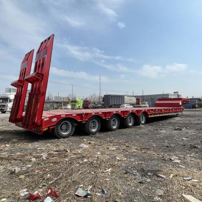 Cina 40TON Max Payload Lowboy Trailer Heavy-Duty Trailer per il trasporto di attrezzature in vendita