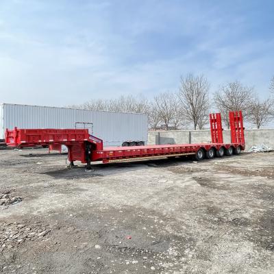 Cina 40TON Max Payload Lowboy Trailer Heavy-Duty Trailer per il trasporto di attrezzature in vendita