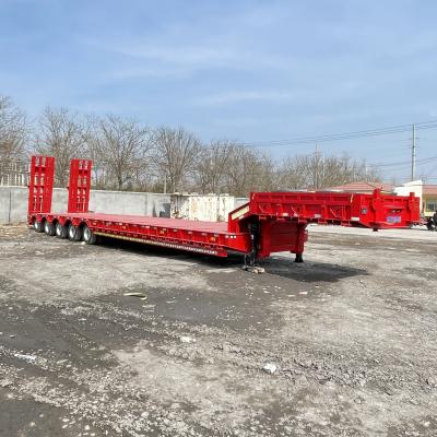 Cina 40TON Max Payload Lowboy Trailer Heavy-Duty Trailer per il trasporto di attrezzature in vendita