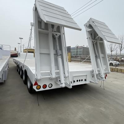 Cina 40TON Max Payload Lowboy Trailer Heavy-Duty Trailer per il trasporto di attrezzature in vendita