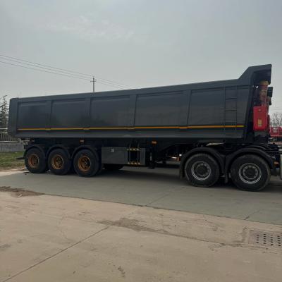 China Steel U Type End Rear Dump Truck Semi Trailer 60 Tons 70 Tons Dumper Tipper Trailer for Truck Trailer for sale