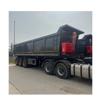 Max Payload 120T 50T 60Ton 3 Axles 4 Axle Dump Tractor 80 Ton Rear Tipper Semi Trailer
