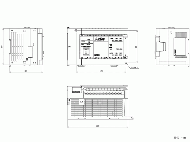 FX5U-32MT/ES ダウンロド(外形僻CAD) MELSEC iq-F シケンサ MELSEC 仕から探す|三菱電機 FA