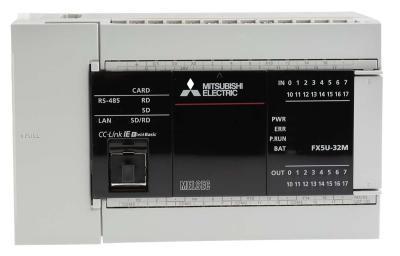 China FX5U-32MR/ES  Mitsubishi All-in-one main unit with power supply, CPU and I/O for sale