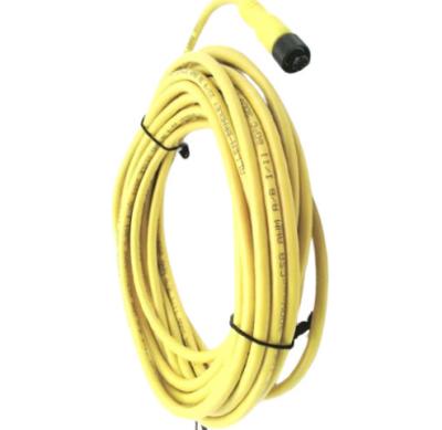 China 889D-F4AC-5,DC Micro (M12), Female, Straight, 4-Pin, PVC Cable, Yellow, Unshielded, IEC Color Coded, No Connector in stock for sale