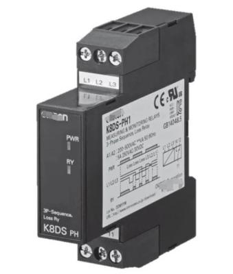 China K8DS-PH1 ,Monitoring relay 17.5mm wide, simultanious monitoring of phase sequence and loss in 3phase 3wire systems, One SPDT in stock for sale