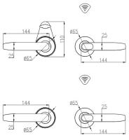 China RF530 Split Hotel Lock for sale