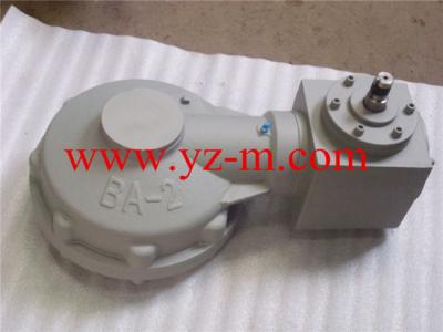 China BA series bevel gear actuator , top open and lose ,manaul bevel gear operator for sale