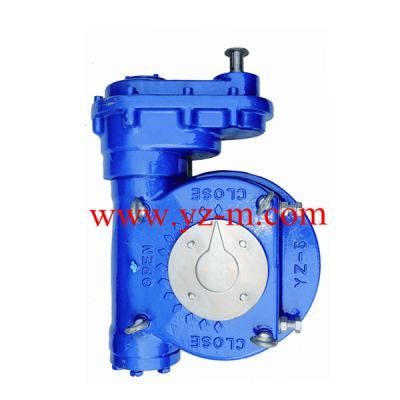 China Two stage manual worm gear box for ball valve ,butterfly valve and plug valve for sale