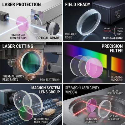 China Customized Laser Cutting Spherical Optical Glass Lens Protective Windows BK7 for sale