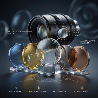 China Photography 67mm Blue Optical Filter 5mm To 200mm Camera Optical Lens for sale