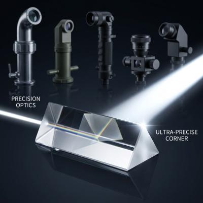 China Rainbow Cube Total Station Pole Prism Shape Customizable Optical Right Angle Glass Crystal Ball for sale