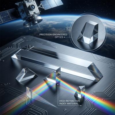 China Custom Aviation Obstacle Light Optic Crystal  Glass Optical Prism for sale