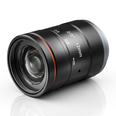 China C-Mount 12mm Fixed Focal Machine Vision Lens 16MP Manual Iris for Robot Guidance for sale